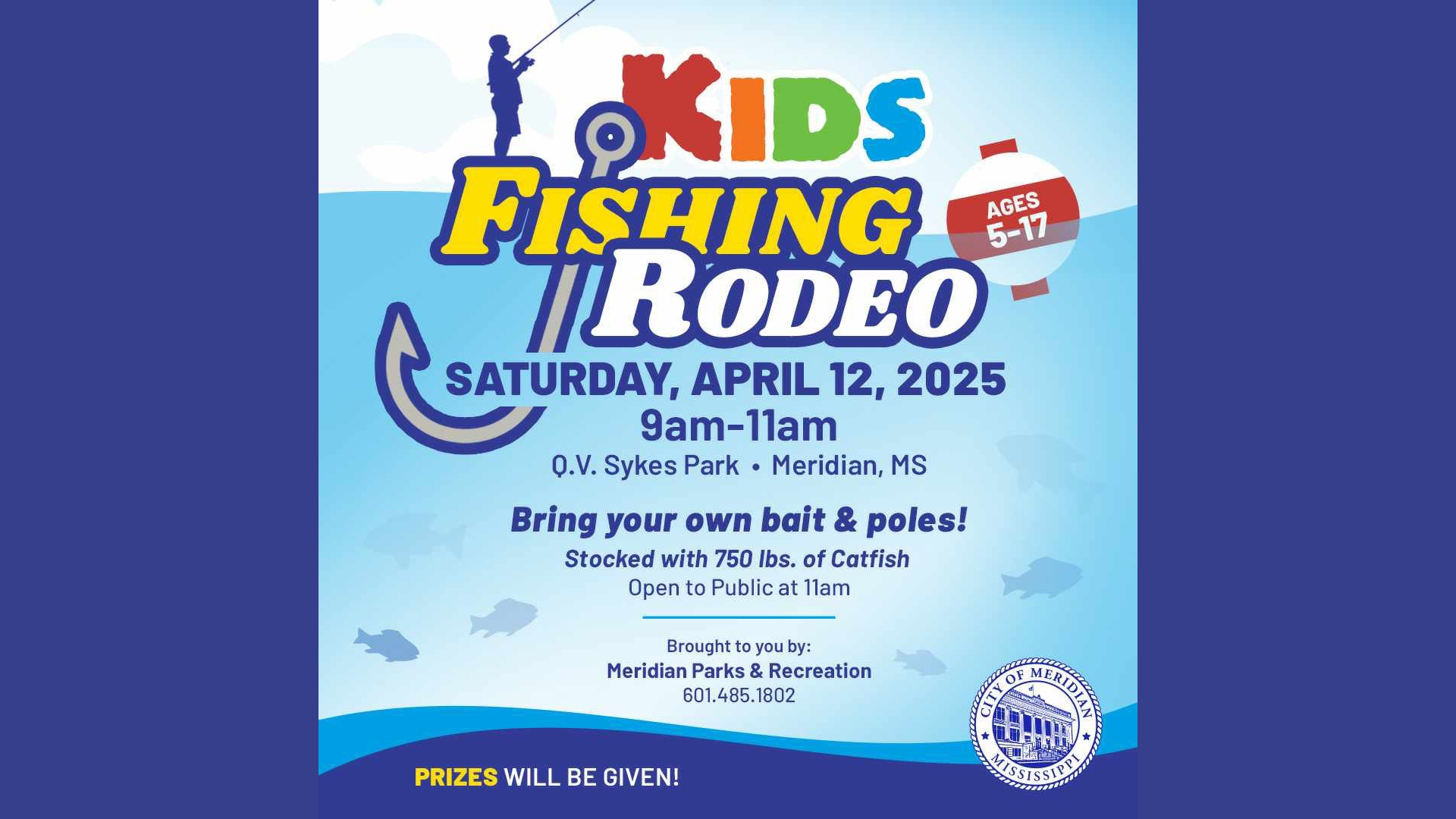 Kids Fishing Rodeo Set for April 12, 2025, at Q.V. Sykes Park in ...